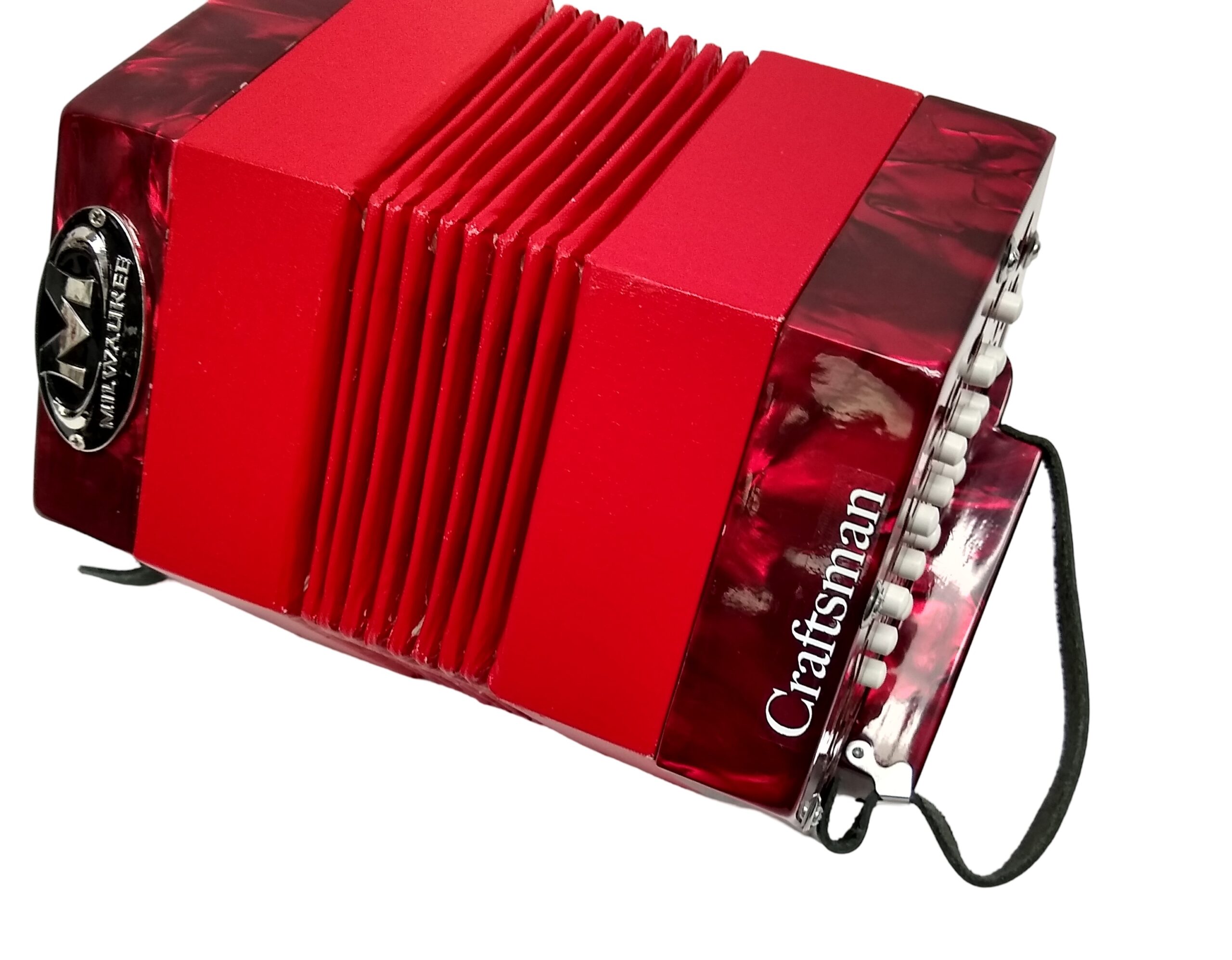 Milwaukee Craftsman 30 Key Anglo Concertina - Jim Laabs Music Store