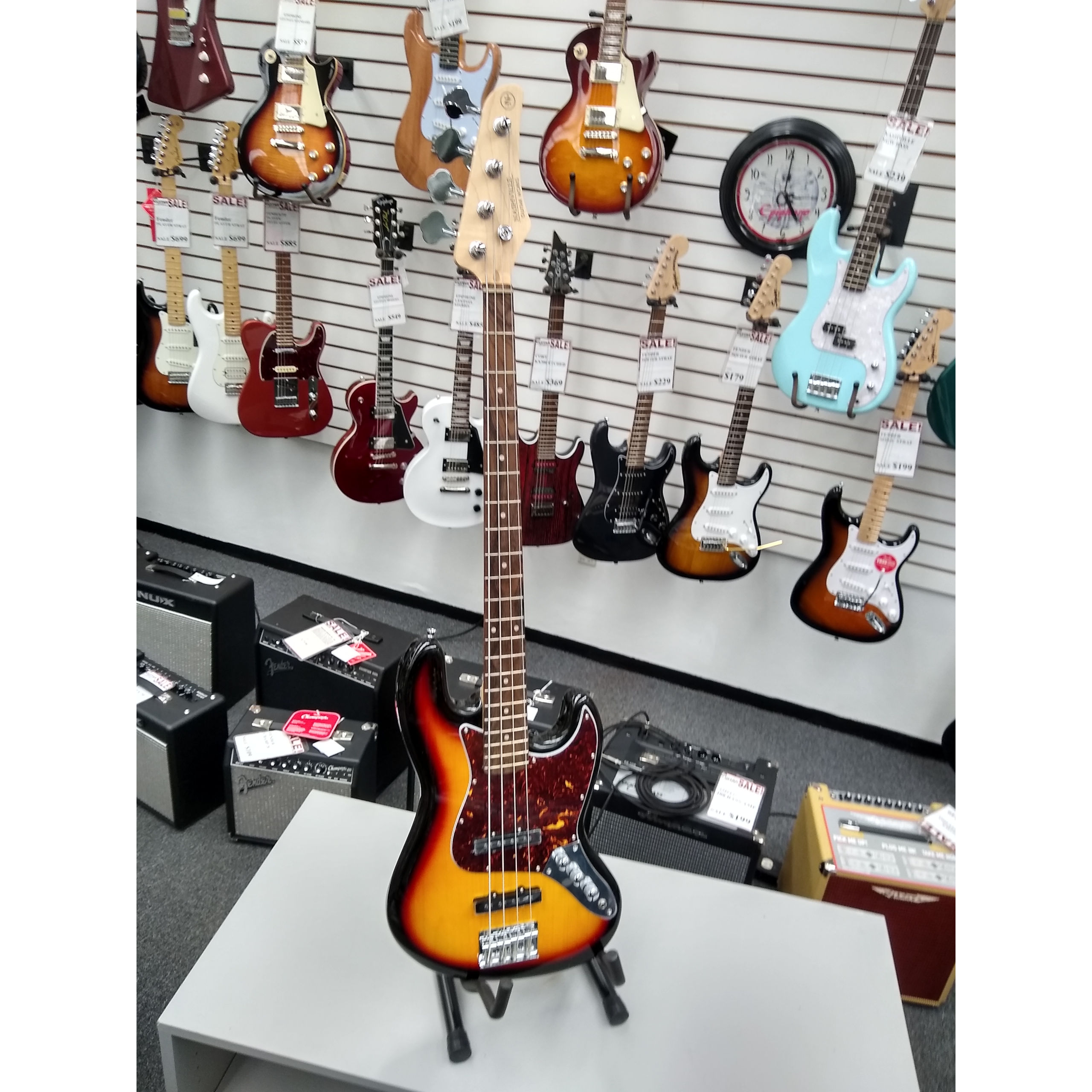 Nashville Guitar Works NGW Jazz Bass Tobacco Burst - Jim Laabs Music Store