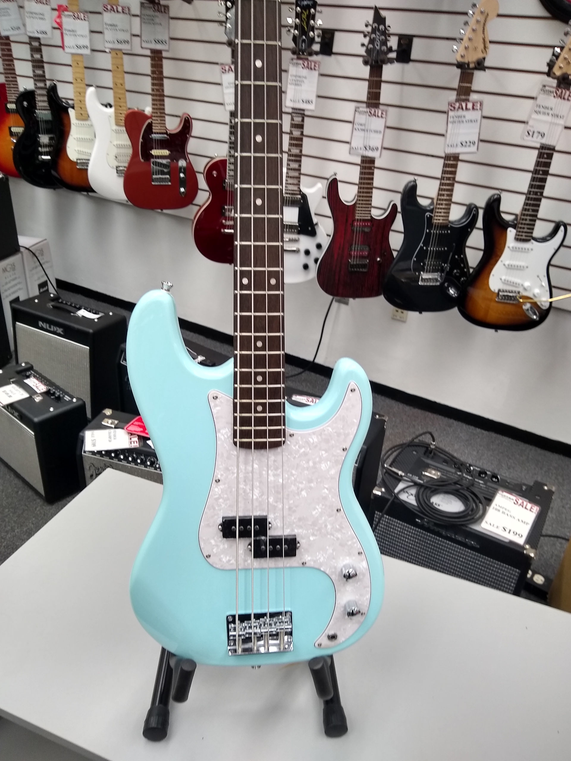 Nashville NGW P Bass Blue - Jim Laabs Music Store
