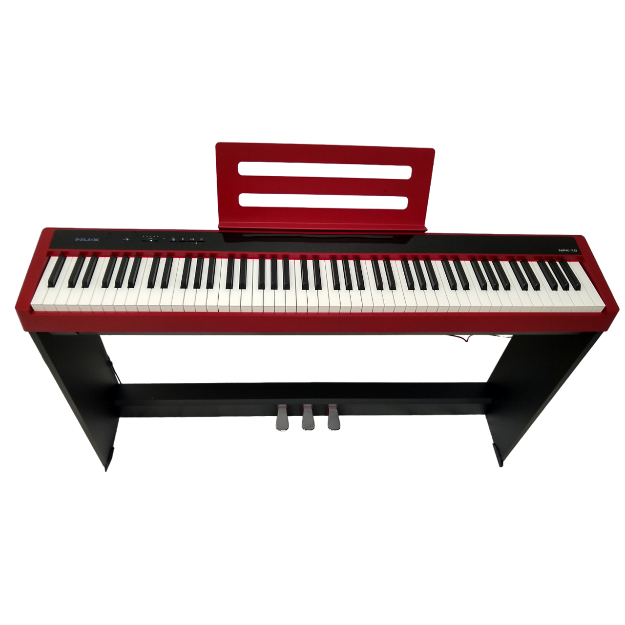 Nux Professional Digital Piano Nu-10 Ferrari Red W/Stand - Jim Laabs ...