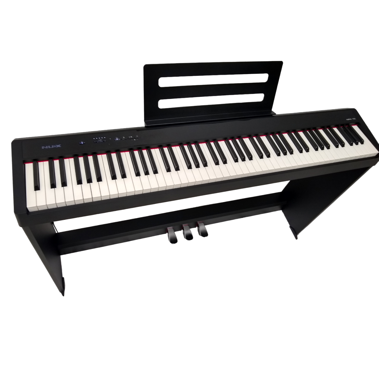 Nux Professional Digital Piano Nu-10 Stealth Black W/Stand - Jim Laabs ...