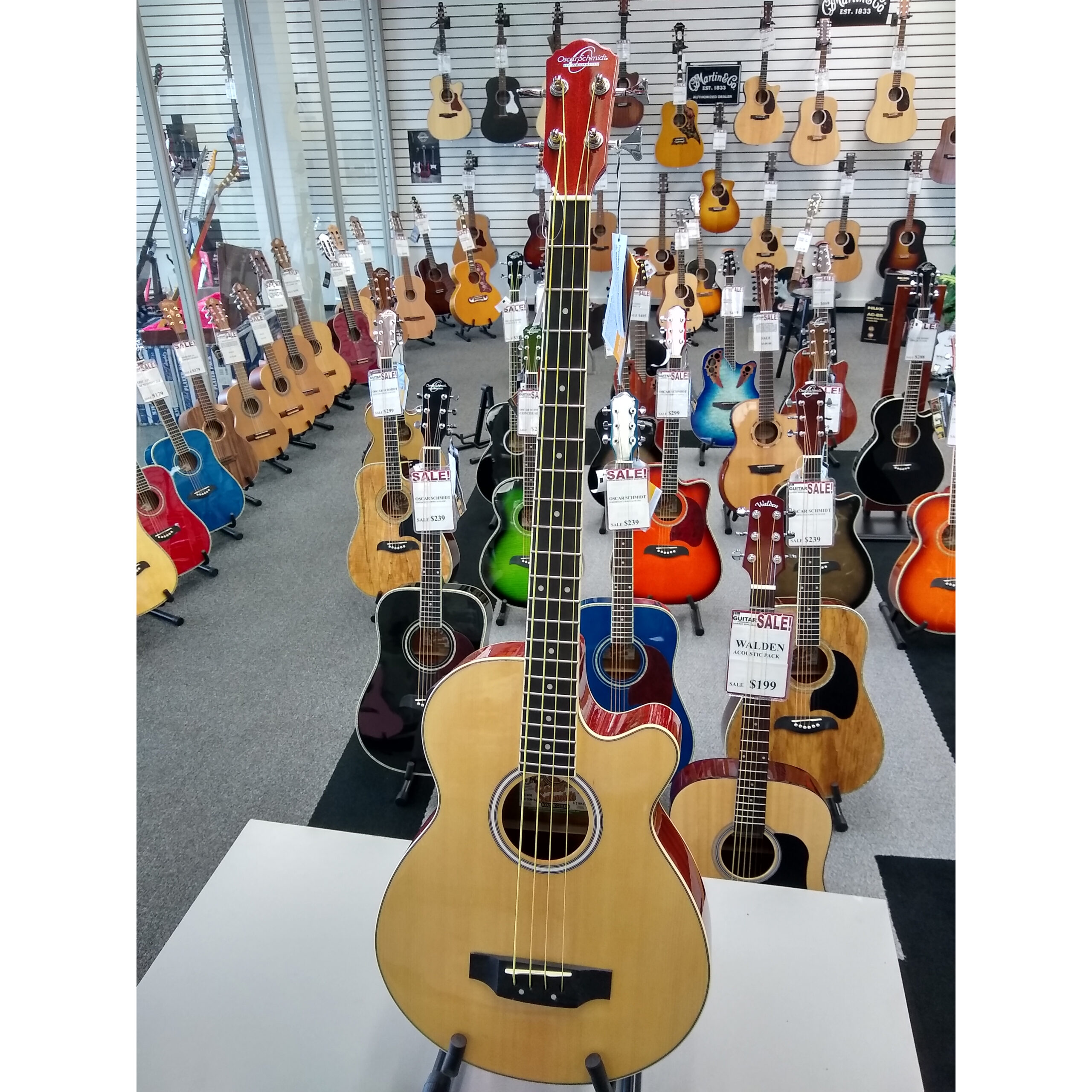 Oscar Schmidt Performance Acoustic Bass - Jim Laabs Music Store