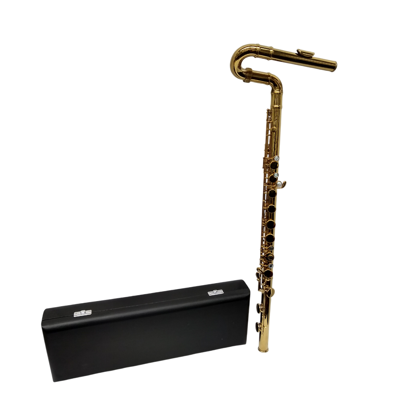 Schiller 400 Standing Bass Flute with Titan Finish - Jim Laabs Music Store