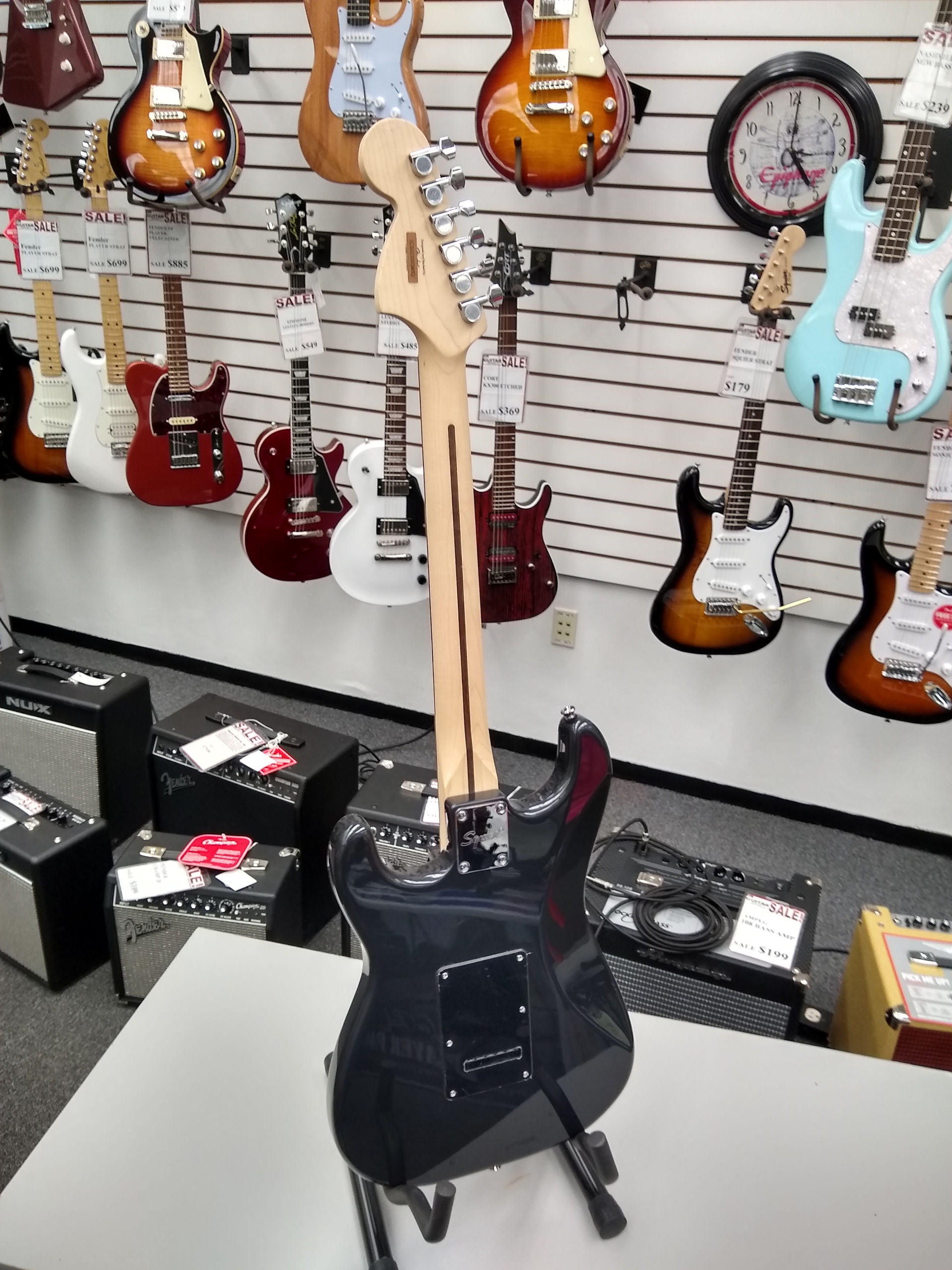 Squier Affinity Strat Charcoal Black - Used Floor Model - Jim Laabs ...