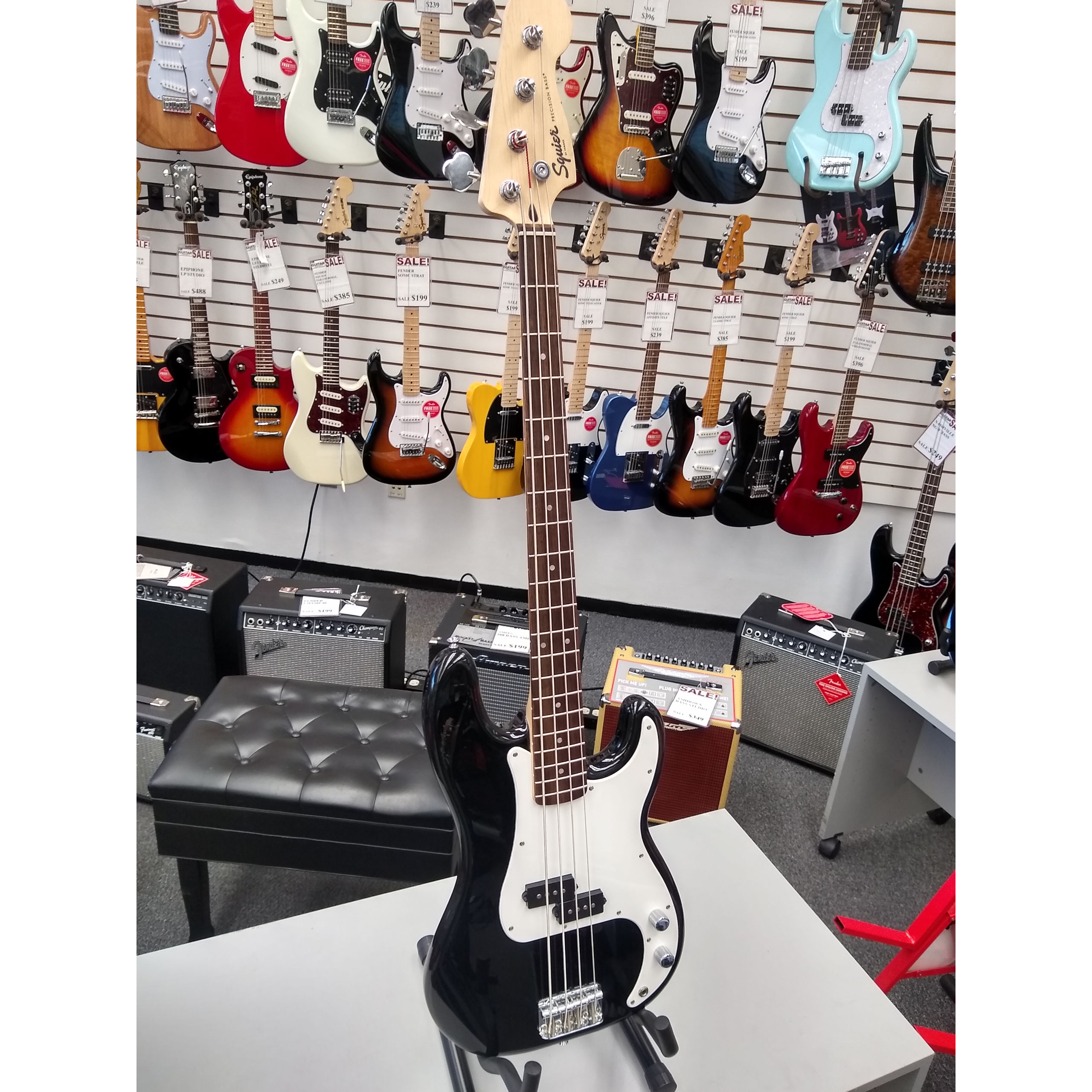 Squier Sonic P Bass-Used Floor Model - Jim Laabs Music Store