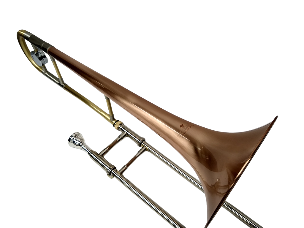 Schiller Studio Tenor Trombone - Brushed Rose Brass/Gold - Jim Laabs ...