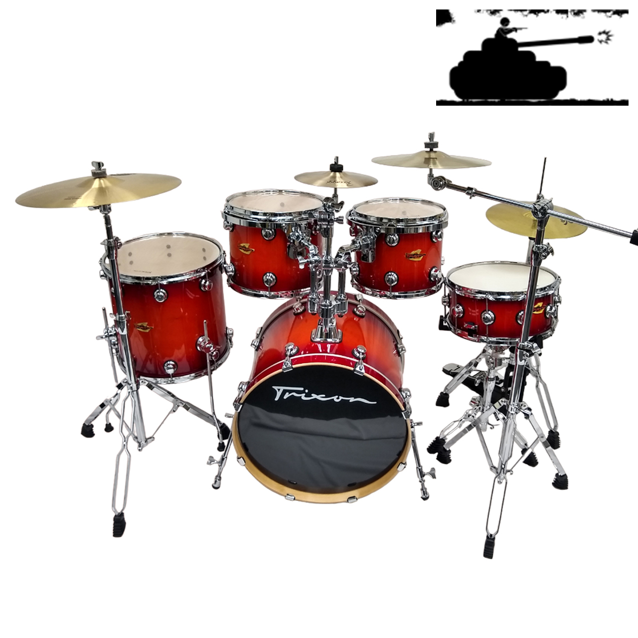 Trixon 5 Piece German Tank Drumkit - Jim Laabs Music Store
