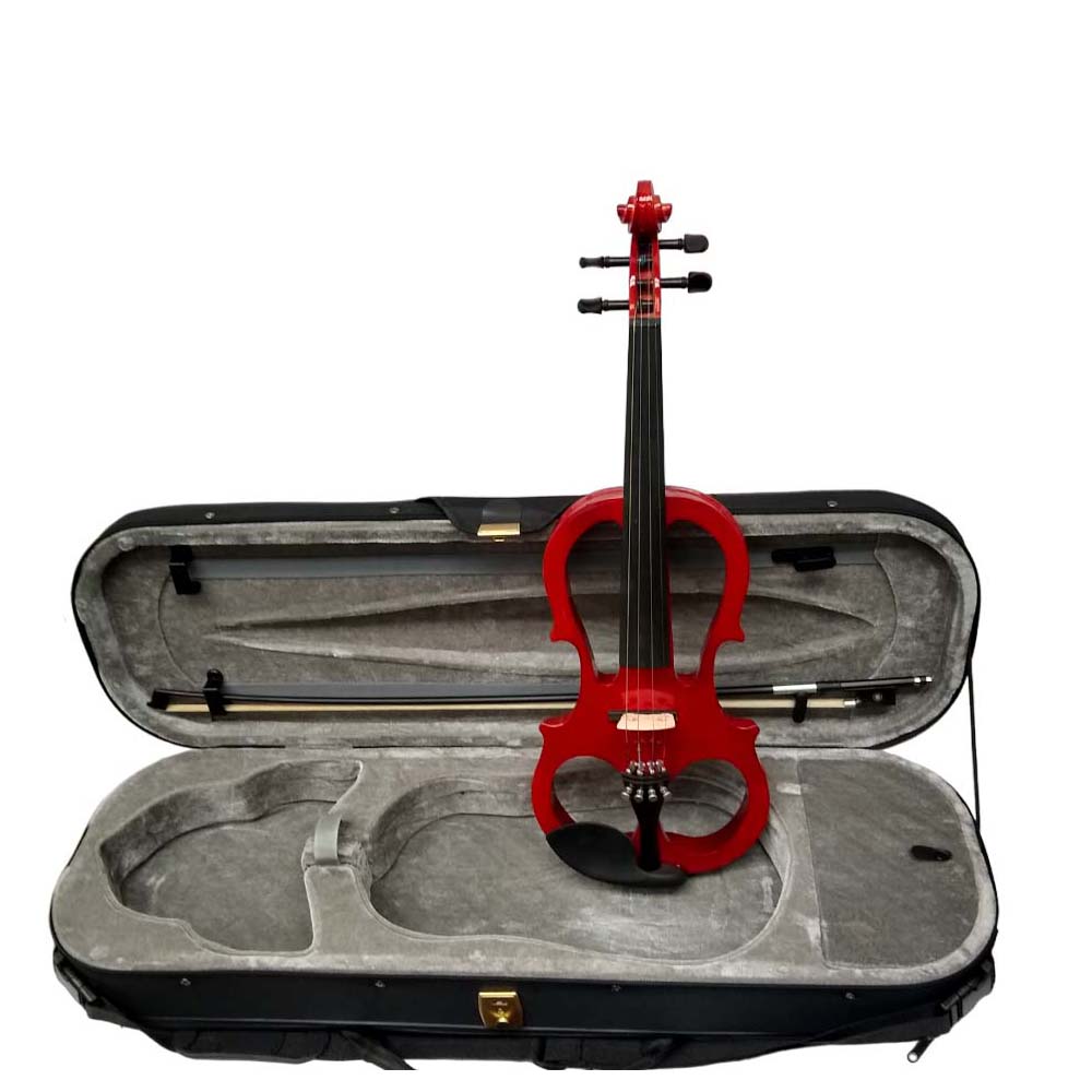 Vienna Strings Electra Violin Shaped Speedway - Red - Jim Laabs Music Store
