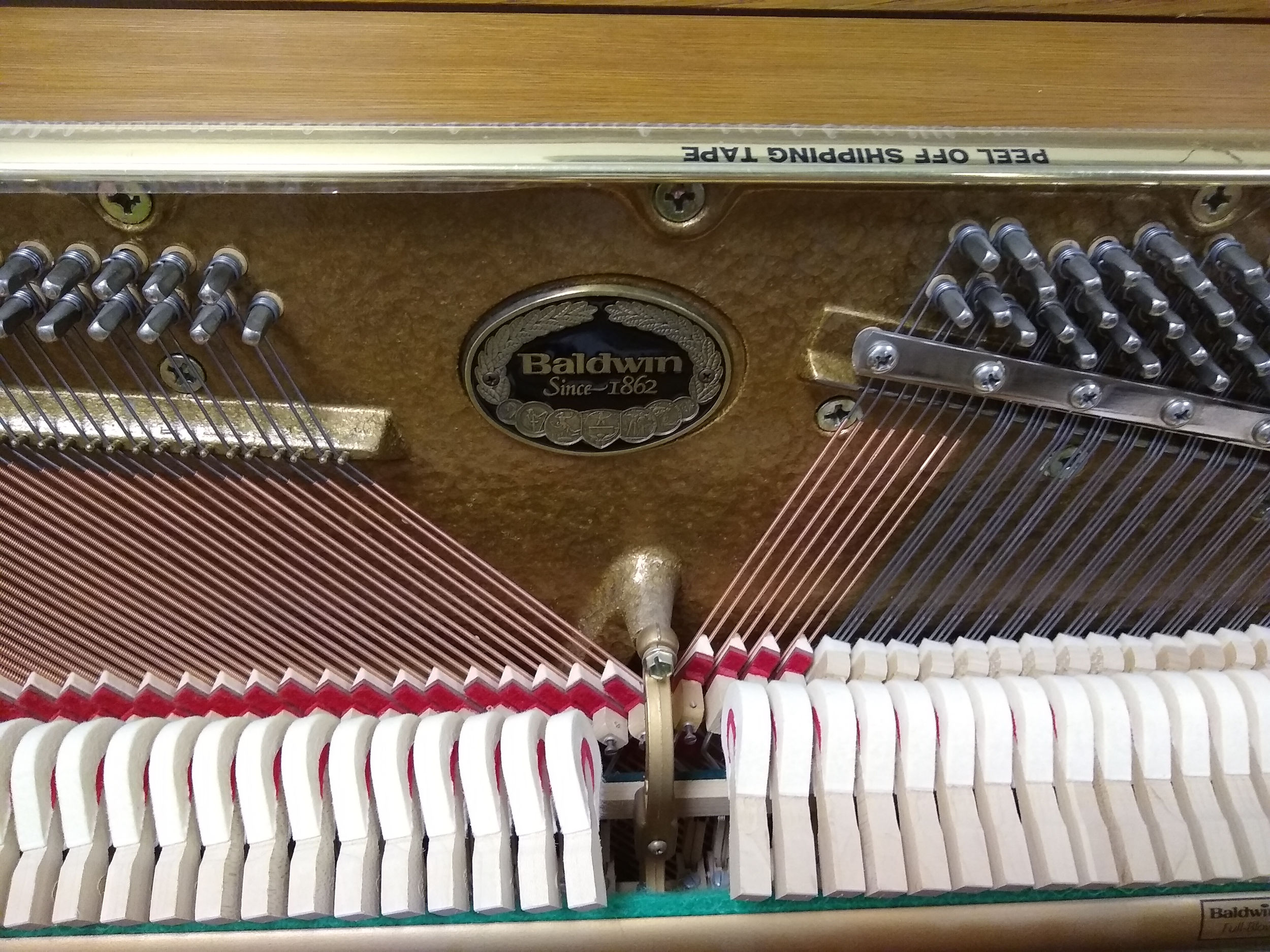 Baldwin Hamilton Upright Piano Designer Oak Lacquer - Jim Laabs Music Store