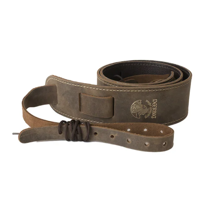 Deering Stitched Leather Cradle Strap - Jim Laabs Music Store