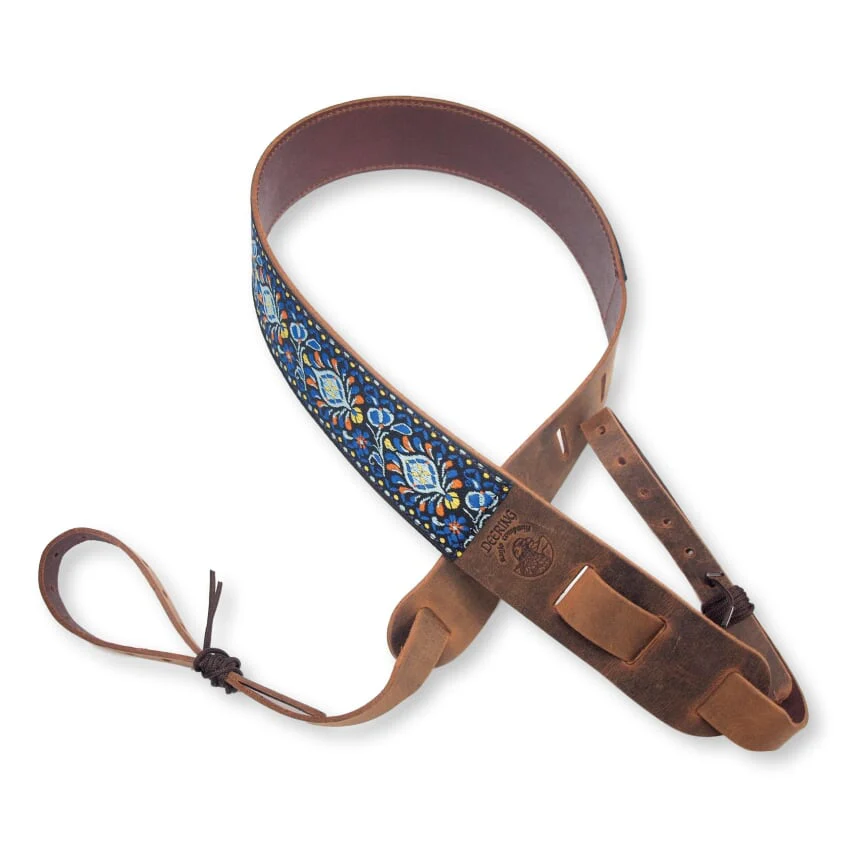 Deering Retro Leather Cradle Banjo Strap - Jim Laabs Music Store