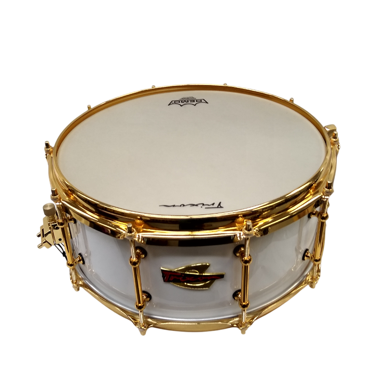 Trixon Concert Gold Series Snare White Lacquer - Jim Laabs Music Store