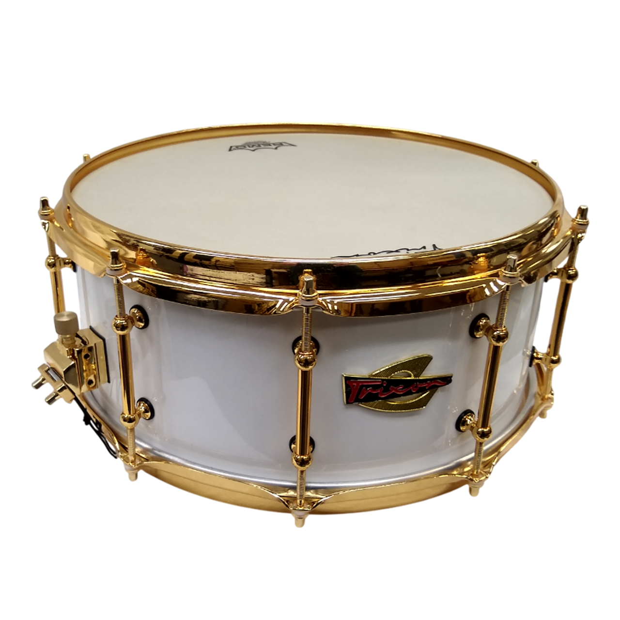 Trixon Concert Gold Series Snare White Lacquer - Jim Laabs Music Store