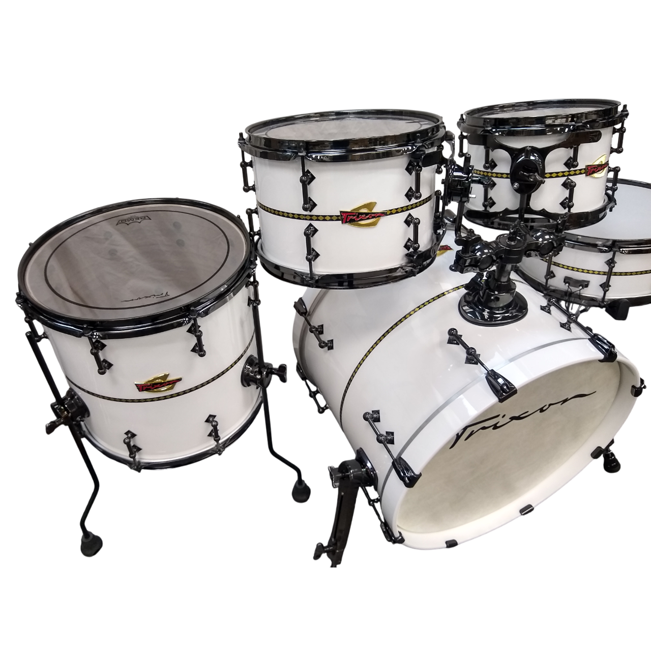 Trixon Concert Hall Drumset Indy Car White - Jim Laabs Music Store