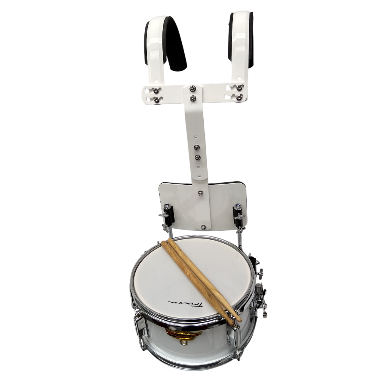 Trixon Junior II Marching Snare - White - Jim Laabs Music Store