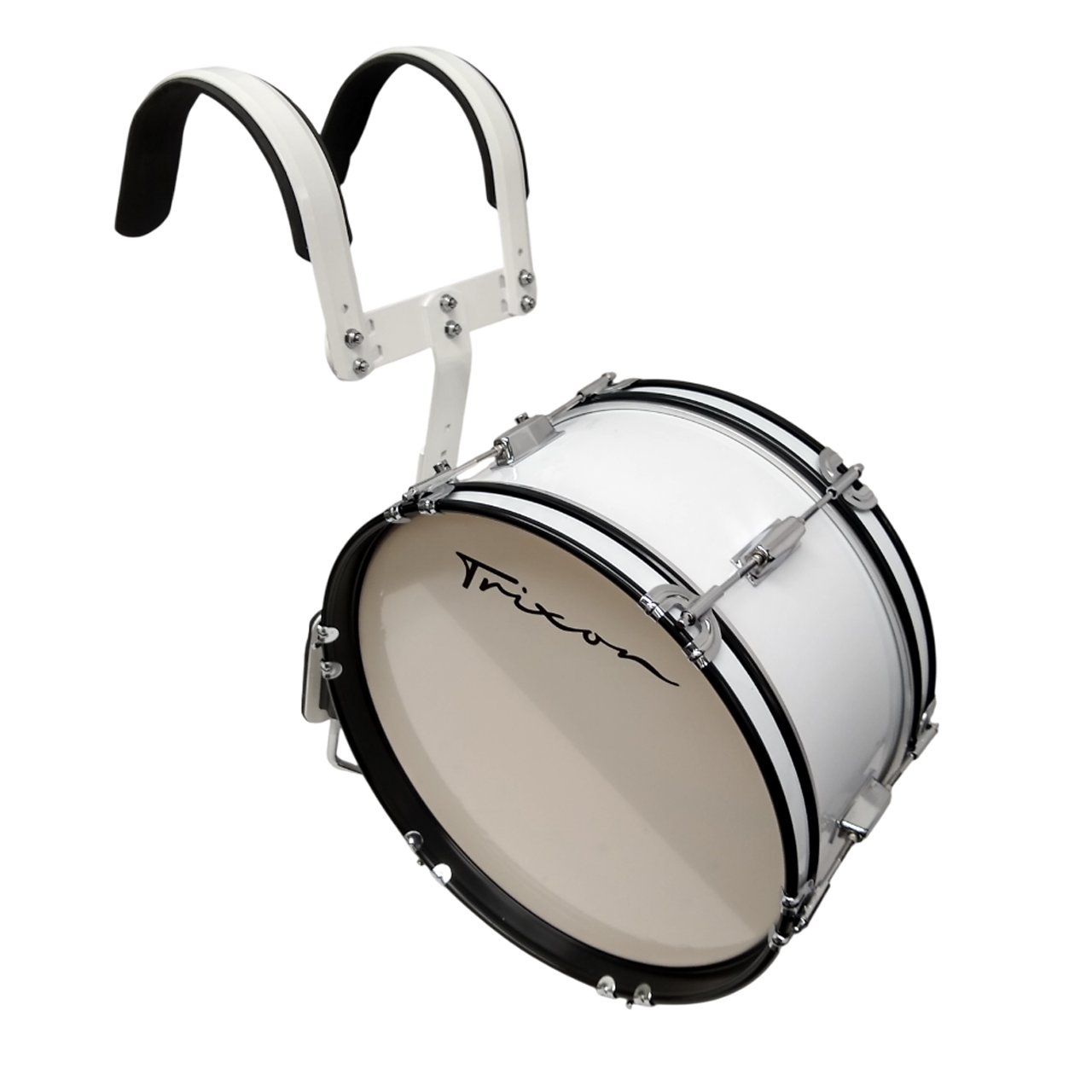 Trixon Junior Series II Marching Bass Drum – White - Jim Laabs Music Store