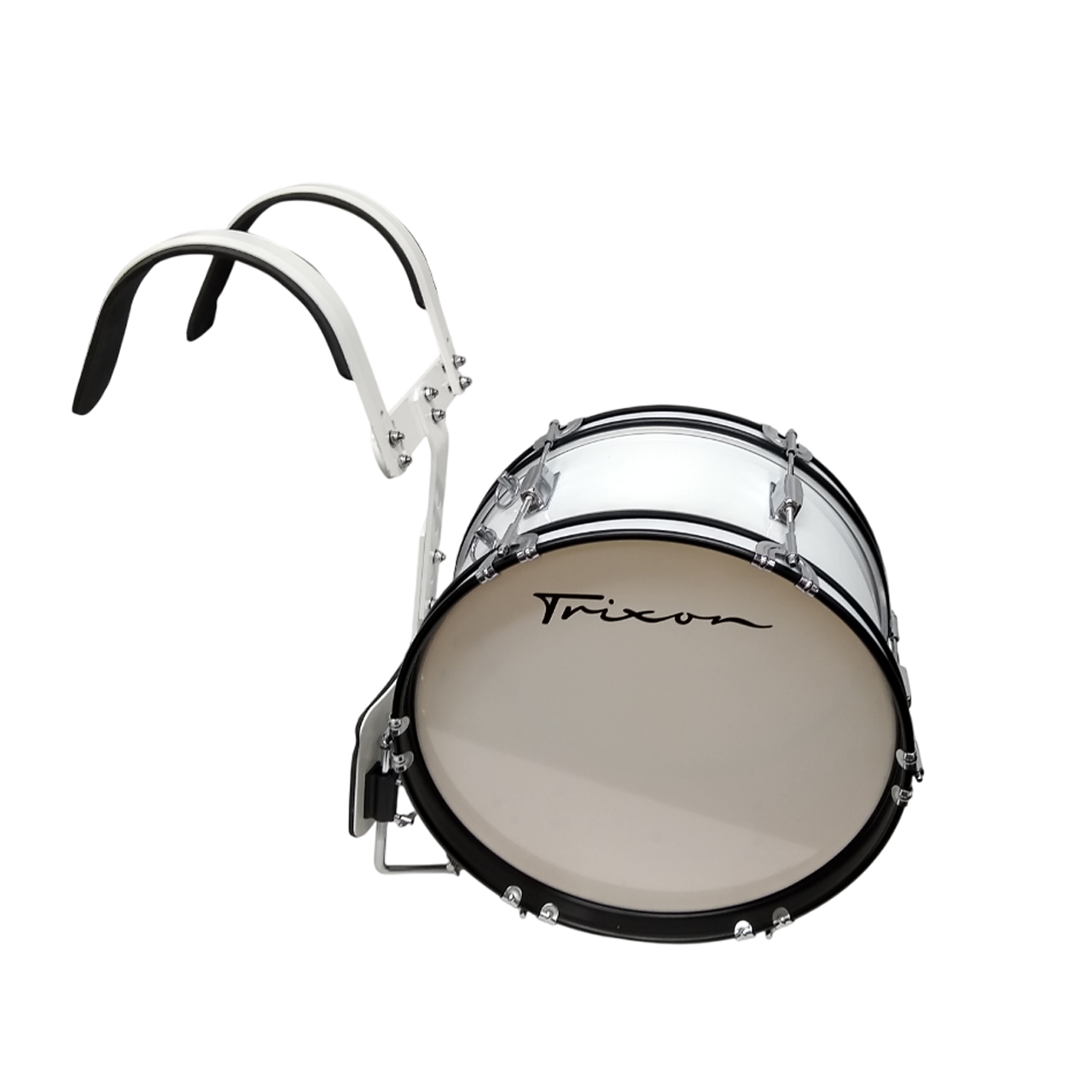 Trixon Junior Series II Marching Bass Drum – White - Jim Laabs Music Store
