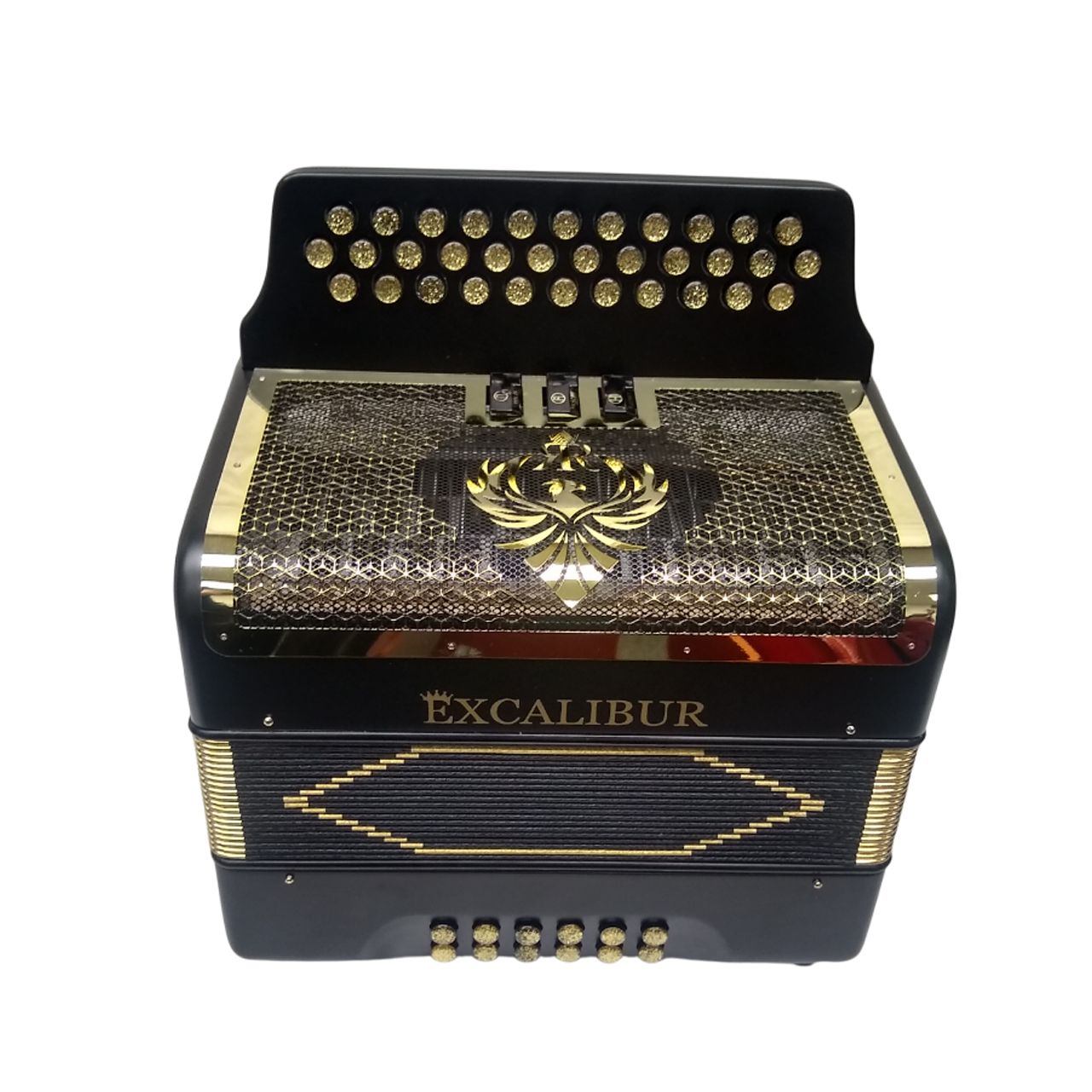 Excalibur PSI Low Rider 3 Switch/Button Accordion Goldie - Jim Laabs ...