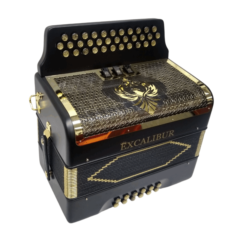 Excalibur PSI Low Rider 3 Switch/Button Accordion Goldie - Jim Laabs ...