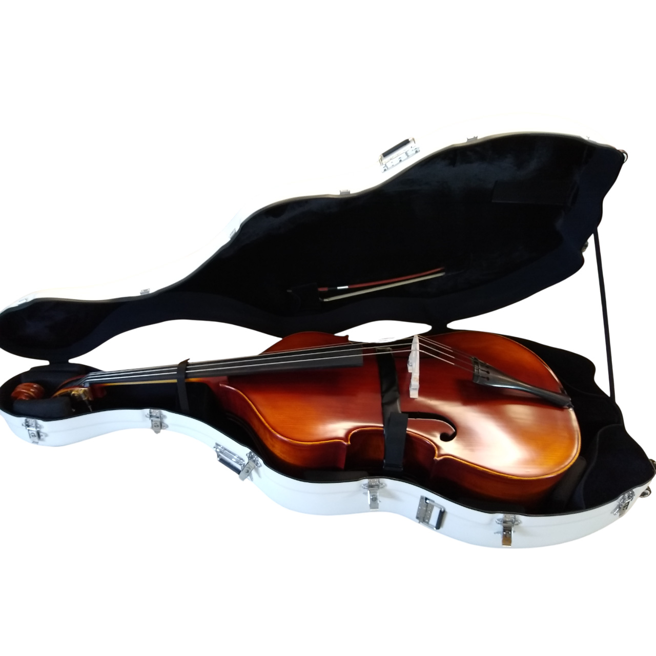 Enthral II Bass Case – White Satin - Jim Laabs Music Store