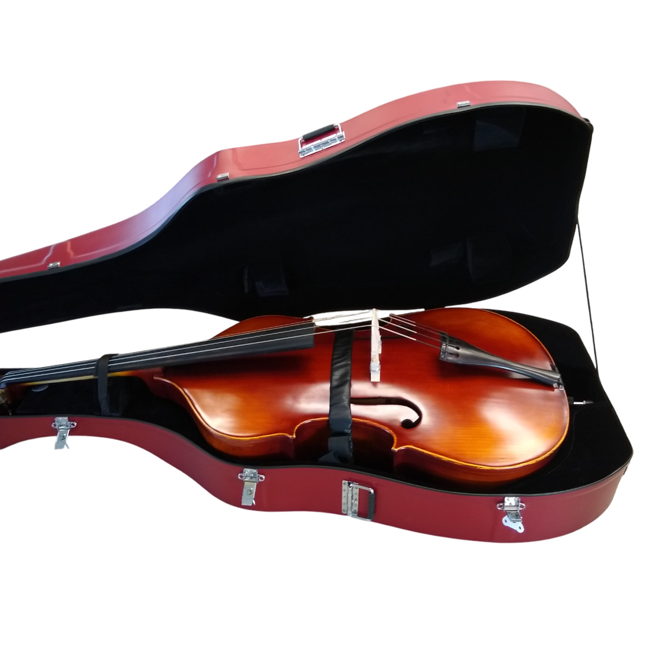 Enthral III Bass Case – Red Satin - Jim Laabs Music Store