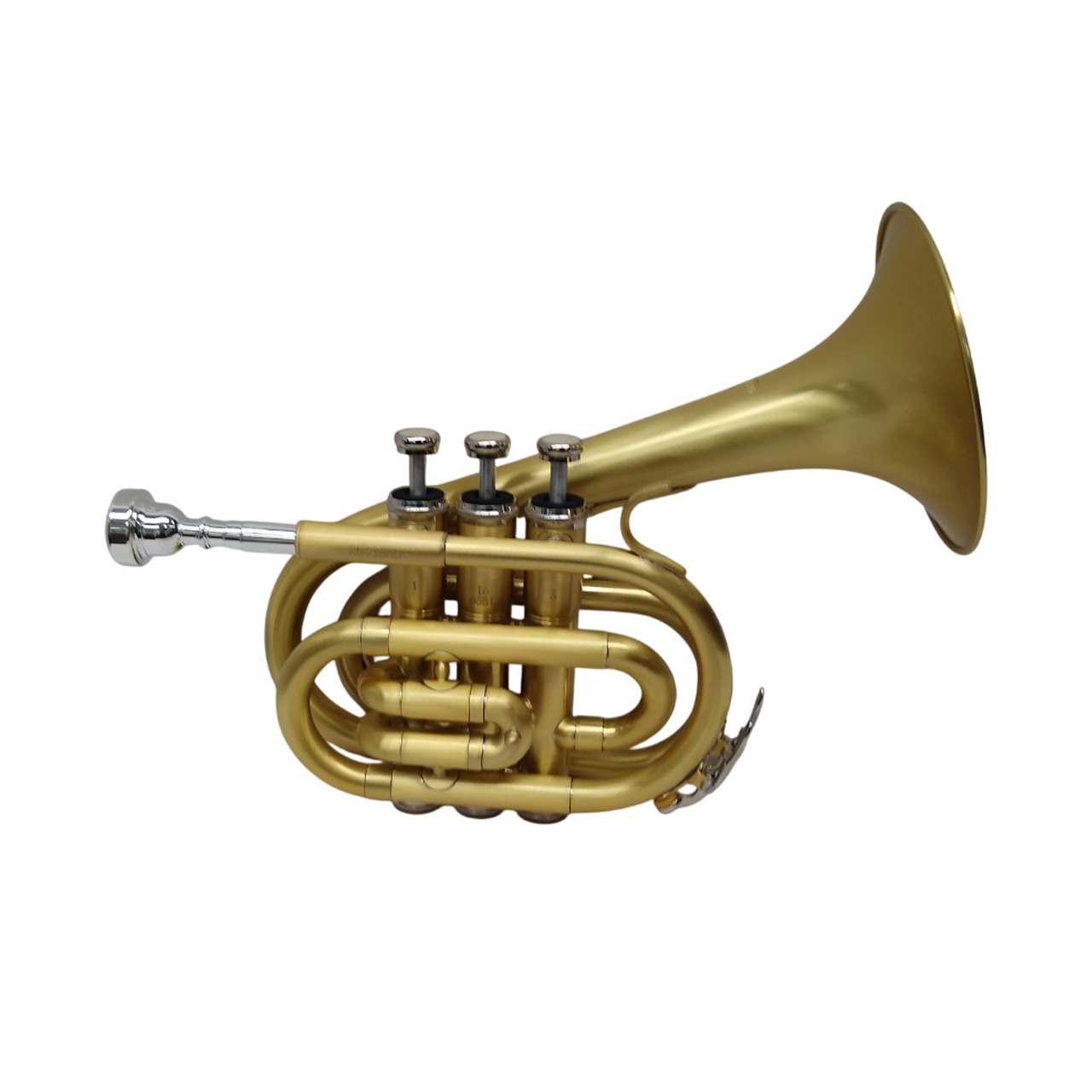 Schiller Bandleader Pocket Trumpet Brushed Brass - Jim Laabs Music Store